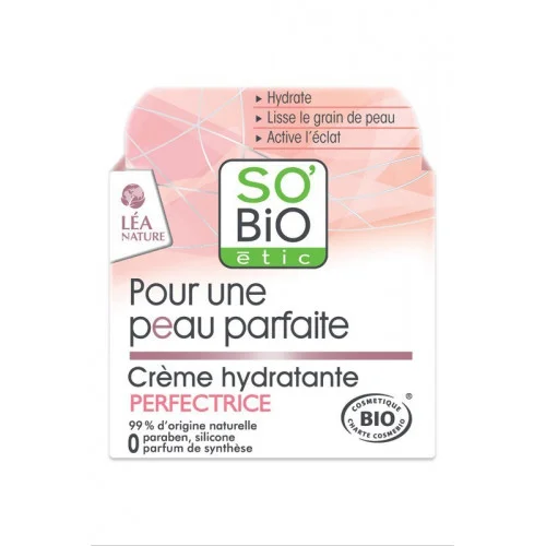 soins teintés, bonne mine | SO'BiO Crème Hydratante Perfectrice, 50ml ...